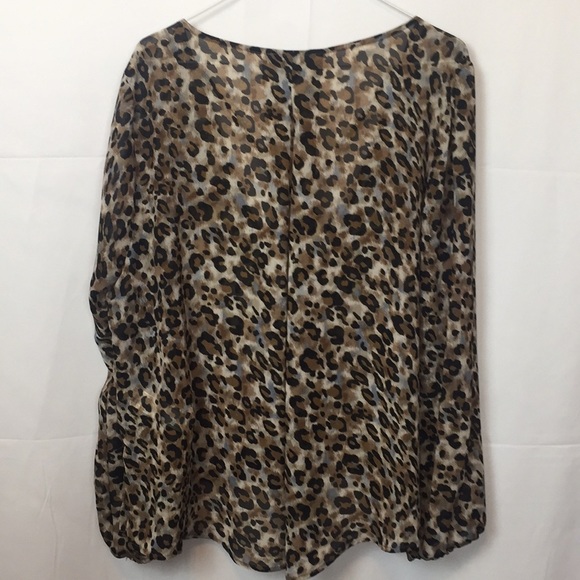 Forever 21 | Tops | Leopard Topcrisscrossed Front Design | Poshmark